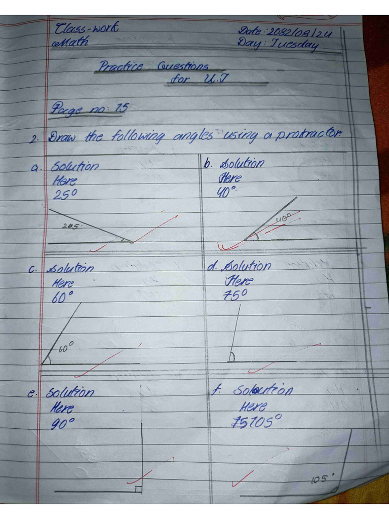 Practice Questions For UT (Class 5) | PDF