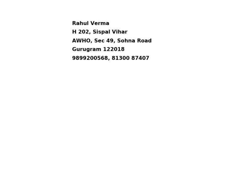 Rahul Verma | PDF