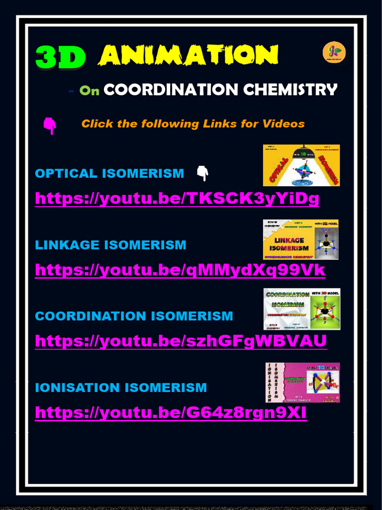 3d Models On Coordination Chemistry 01 | PDF