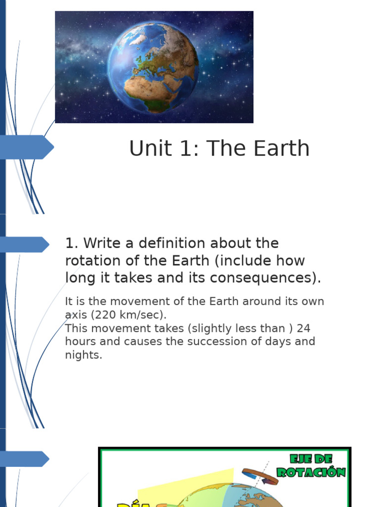 Understanding Earth's Rotation and Revolution | PDF