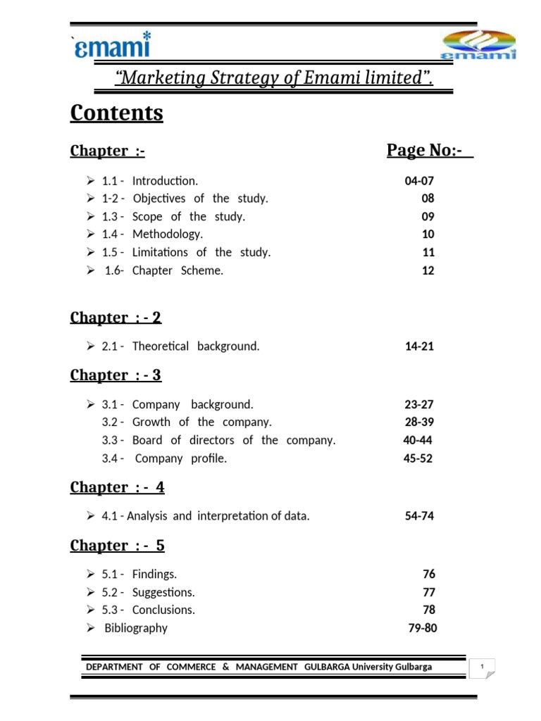 Emami Limited Marketing Strategy Analysis | PDF | Marketing | Customer ...