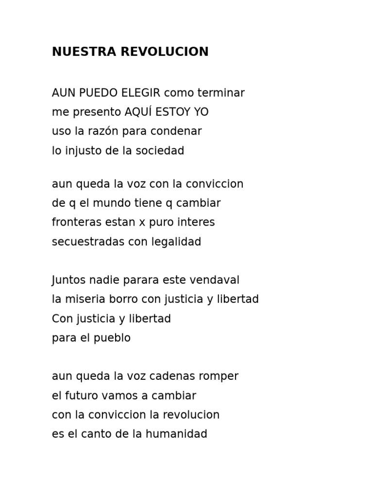 Revolución: Justicia y Libertad Social | PDF