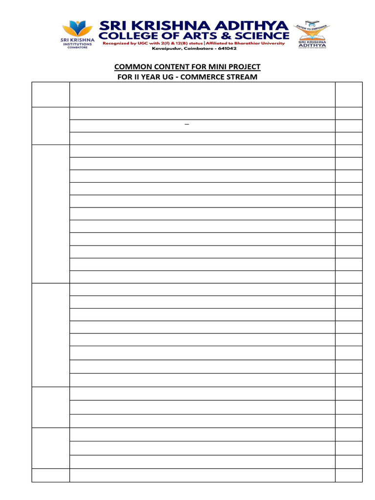 II Ug - Mini Project | PDF