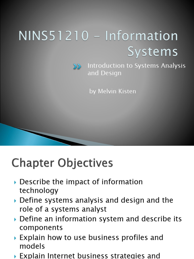 1-Introduction To Systems Analysis and Design | PDF | Software ...