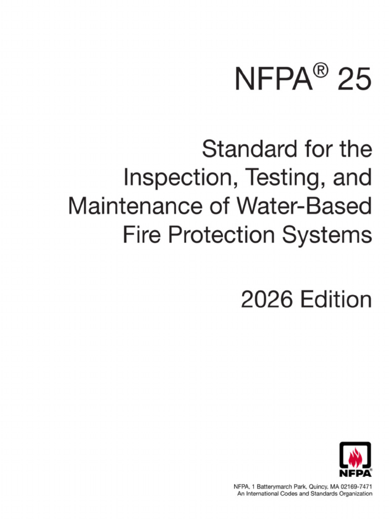 Nfpa 25-2026 | PDF