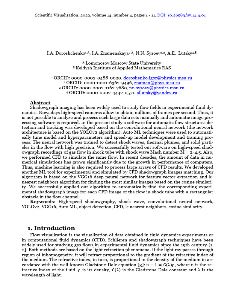 High-Speed Flow Structures Detection and Tracking in Multiple Shadow ...