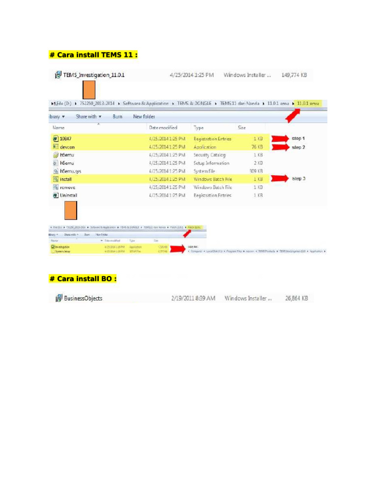 Cara Install TEMS 11 PDF | PDF