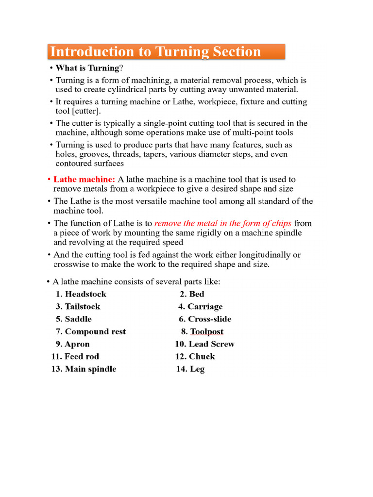 Turning | PDF