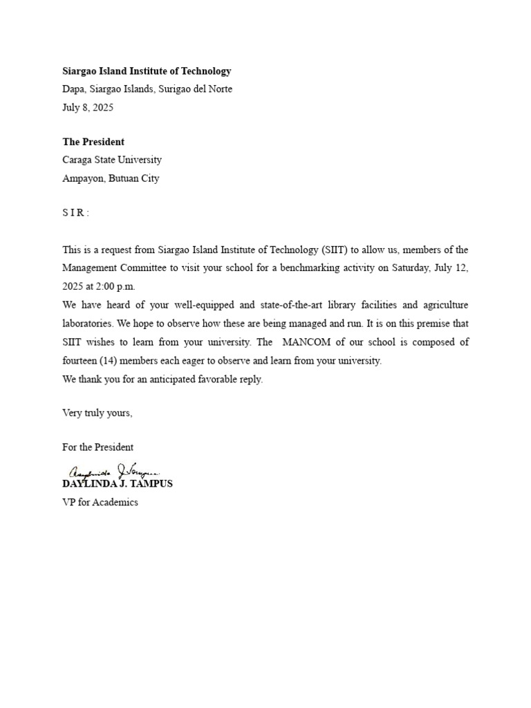 Letter To CSU | PDF