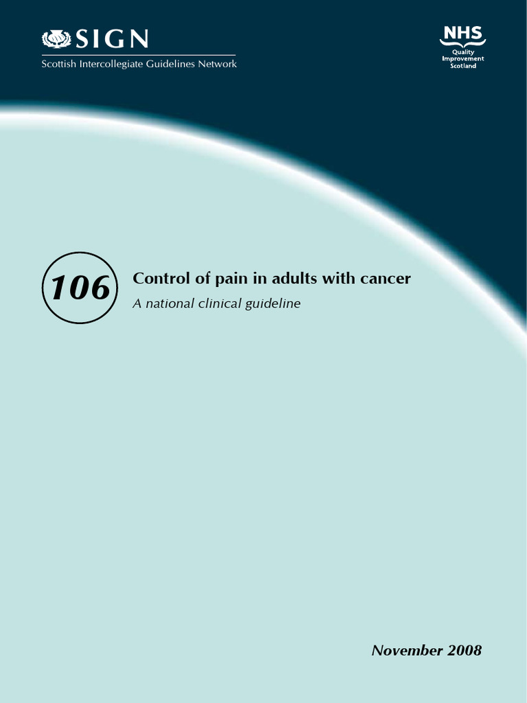 Cancer Pain Management Guidelines | PDF | Opioid | Cognitive Behavioral ...