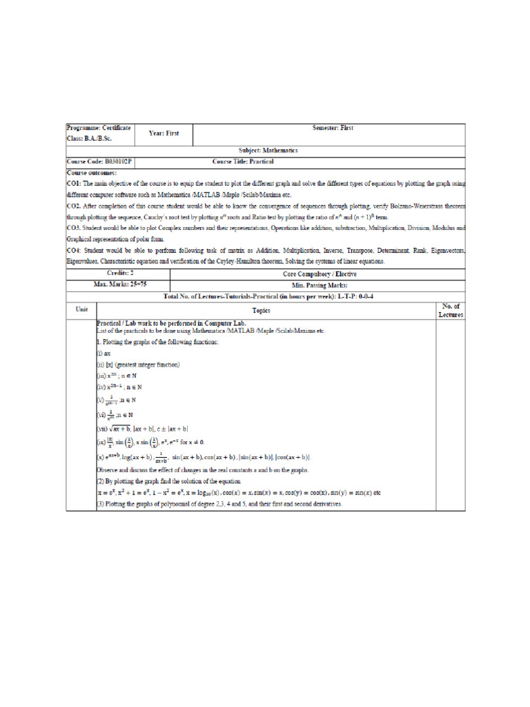 Scilab Practical Exercises for Students | PDF | Function (Mathematics ...