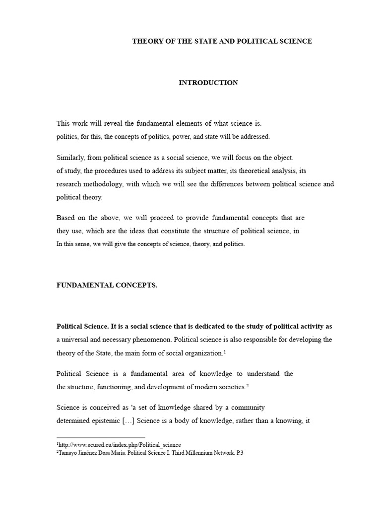 Understanding Political Science Concepts | PDF | State (Polity) | Science