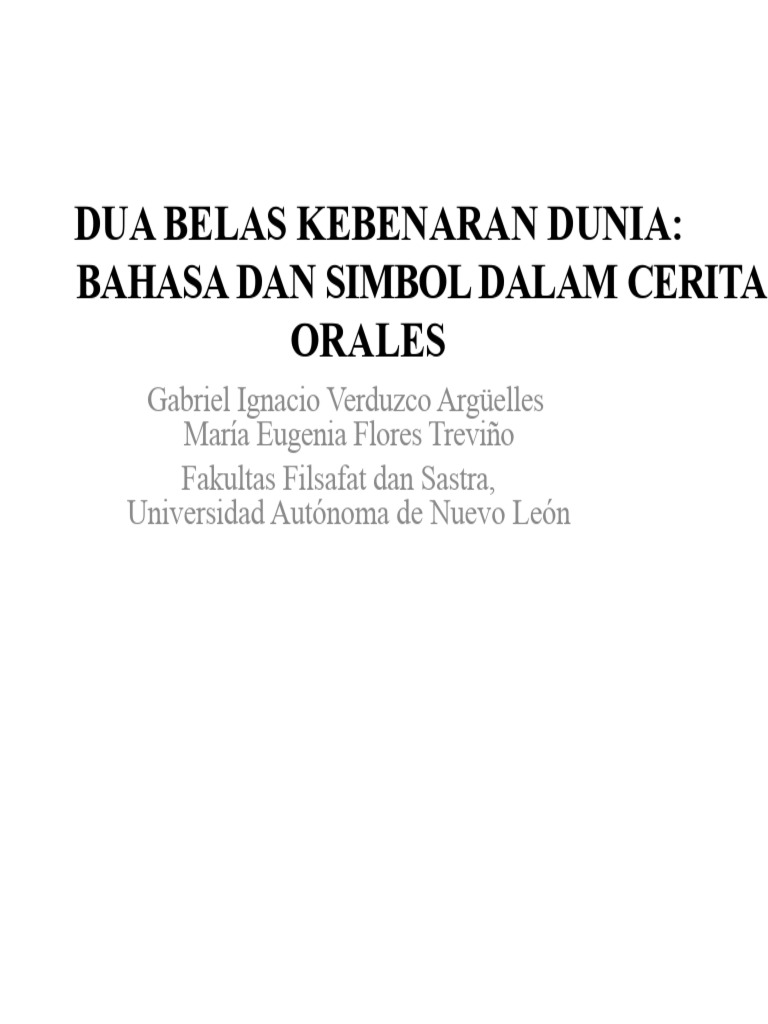 Dua Belas Kebenaran Dunia VII Kolokium | PDF
