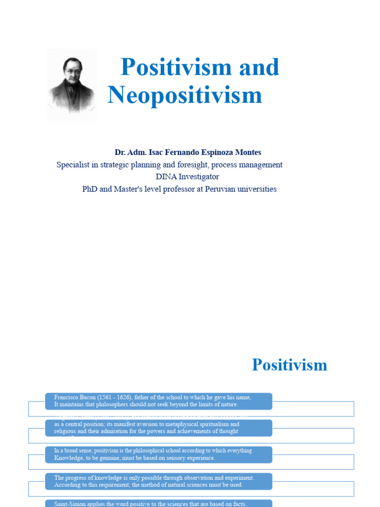 Positivism vs. Neopositivism Explained | PDF | Positivism | Science