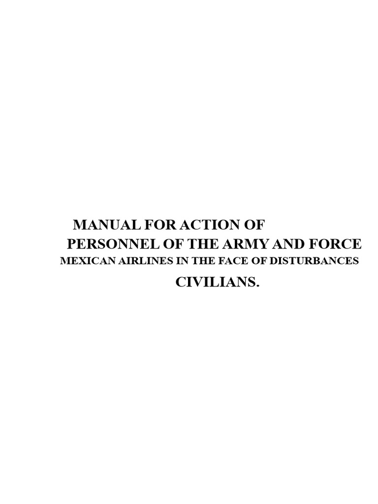 Civil Disturbances Manual | PDF | Violence | Civil Disorder