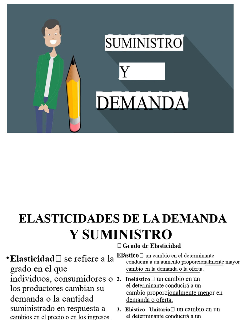 Elasticidades de La Demanda y Ofera | PDF | Mercado (economía) | Oferta ...