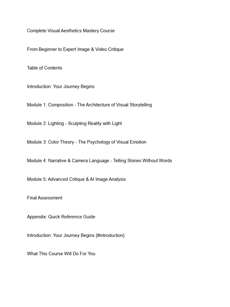Visual Aesthetics Critiquing | PDF | Composition (Visual Arts) | Color