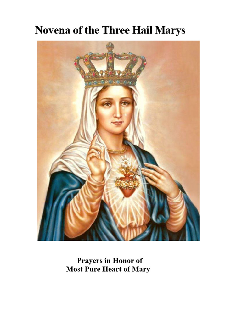 Novena of The Three Hail Marys | PDF | Mary, Mother Of Jesus | Prayer