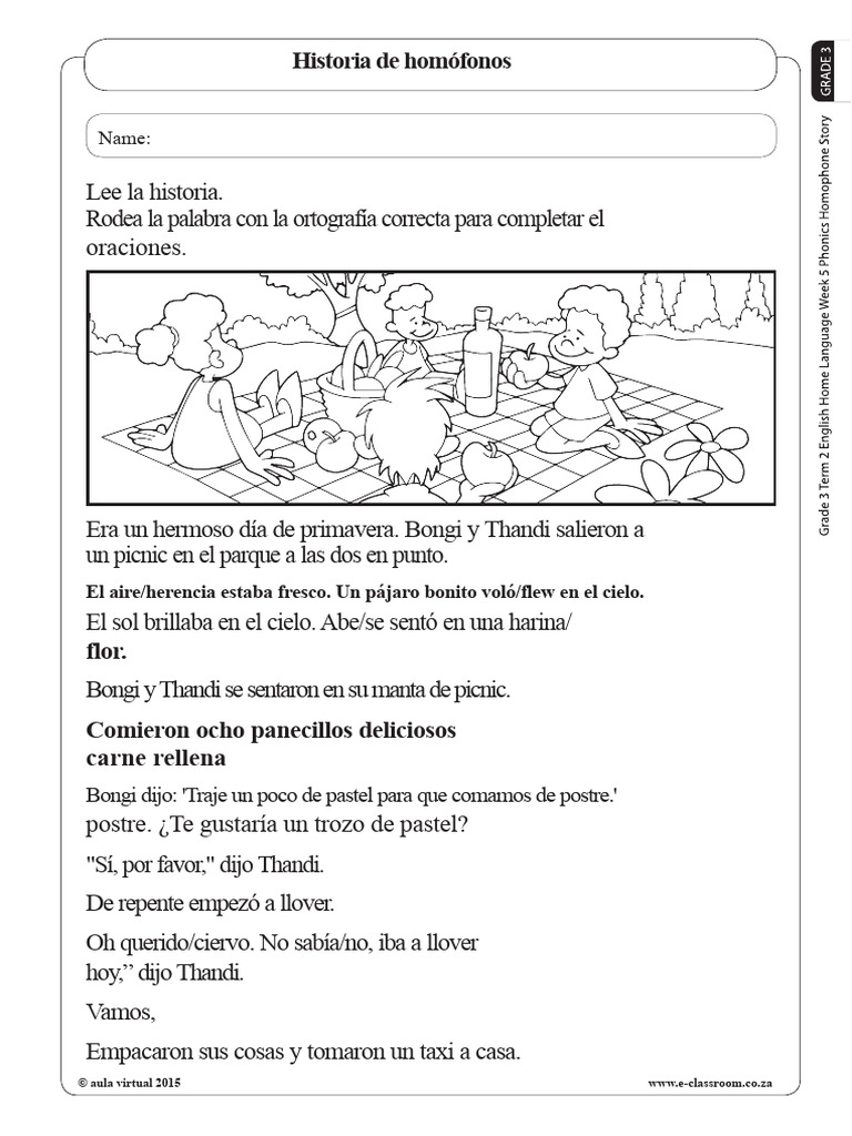 Historia de Homófonos | PDF