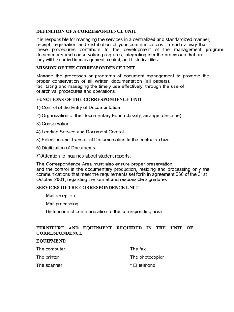 Definition of A Correspondence Unit | PDF | Computing