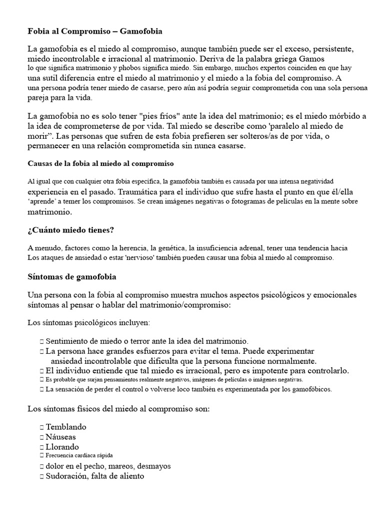 Fobia | PDF | Fobia | Temor