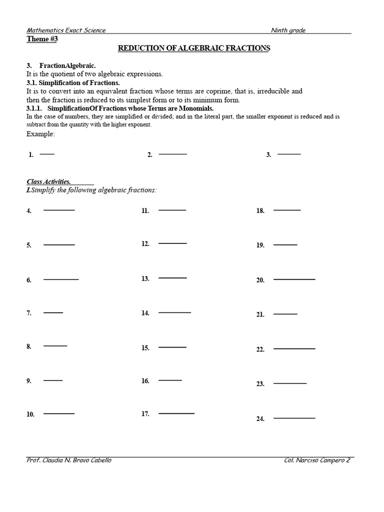 632729440.sheet 4 Simplification of Algebraic Fractions | PDF ...