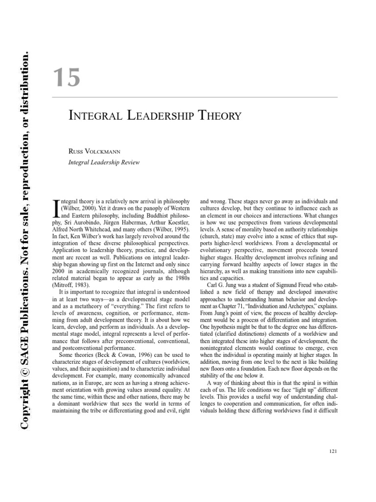 Integral Leadership Theory Explained | PDF | Leadership | Truth
