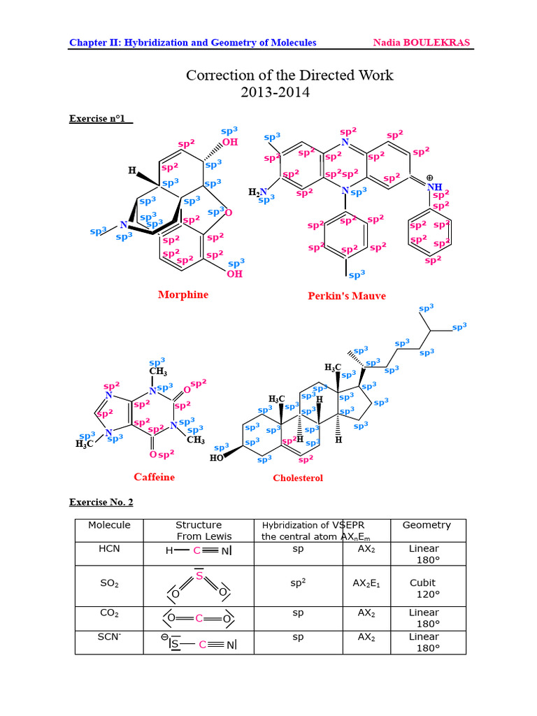 Td Hybridization Correct 6 | PDF | Molecules | Geometric Shapes