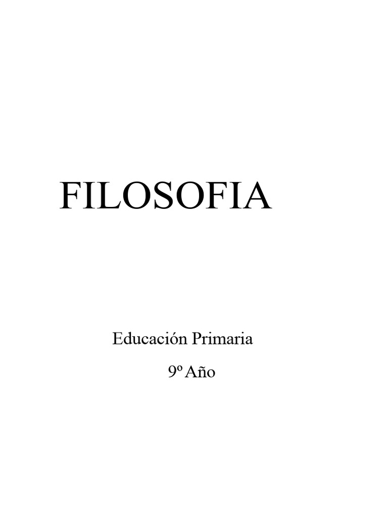 Apuntes de Filosofía - 9º año | PDF | Platón | Sócrates