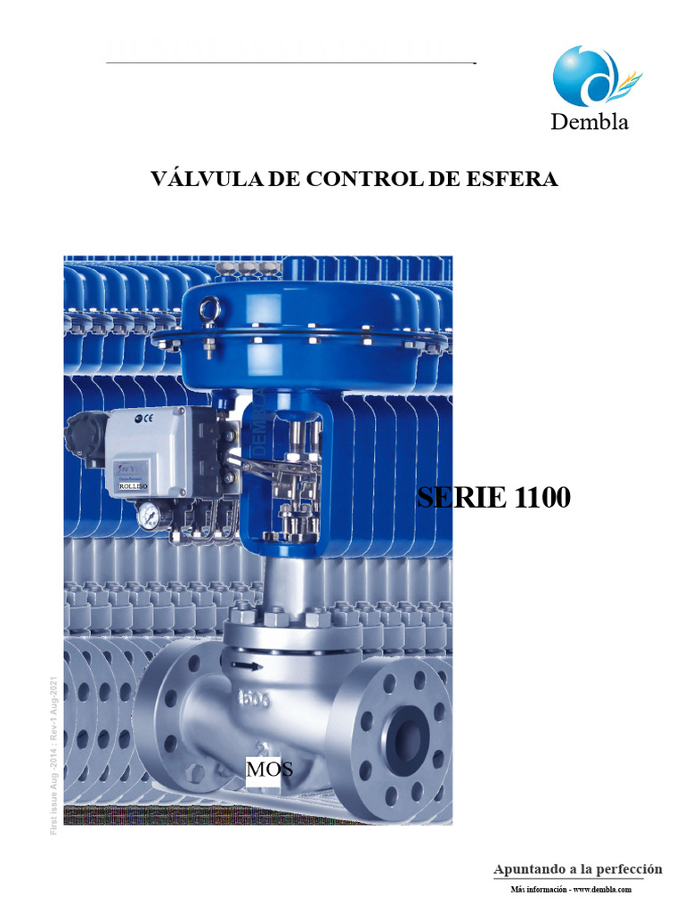 Dembla Globo Válvula de Control Brochura | PDF | Materiales | Rieles