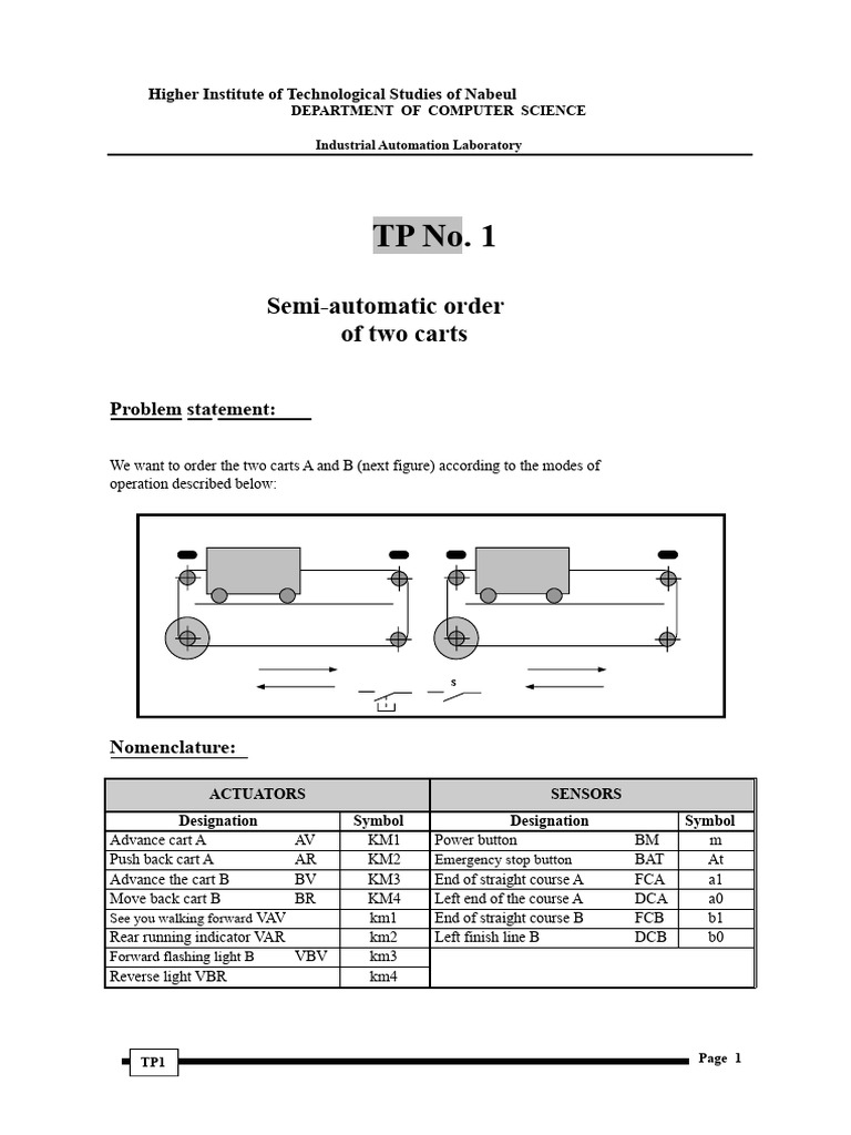 TP1 Semi-Automatic Cart Order | PDF | Computer Science | Computing