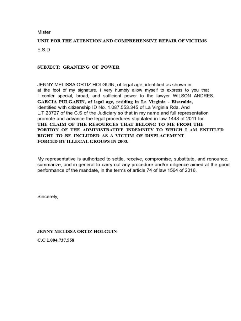Power Before The Victims Unit | PDF