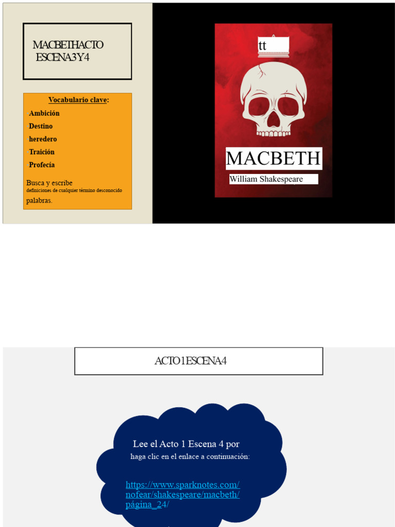 Acto 1 Escena 4 | PDF | Macbeth