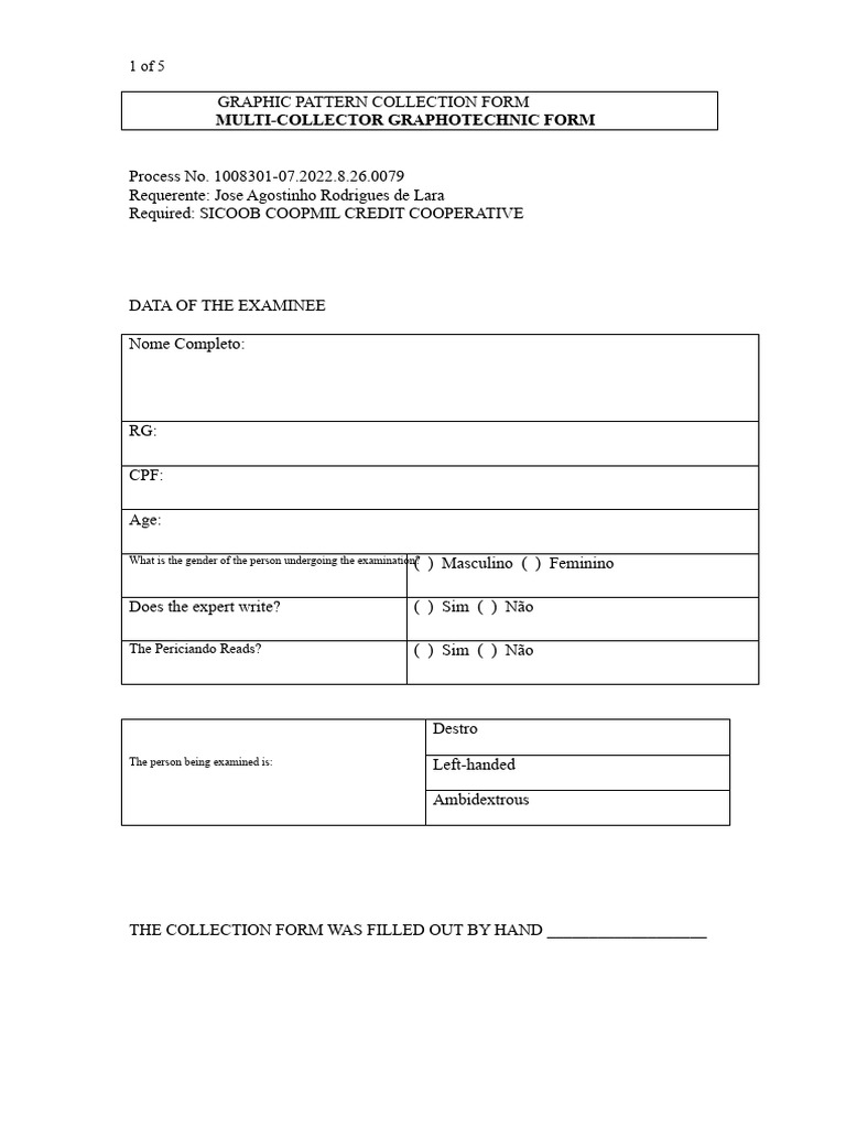 Graphic Pattern Collection Form | PDF | Writing