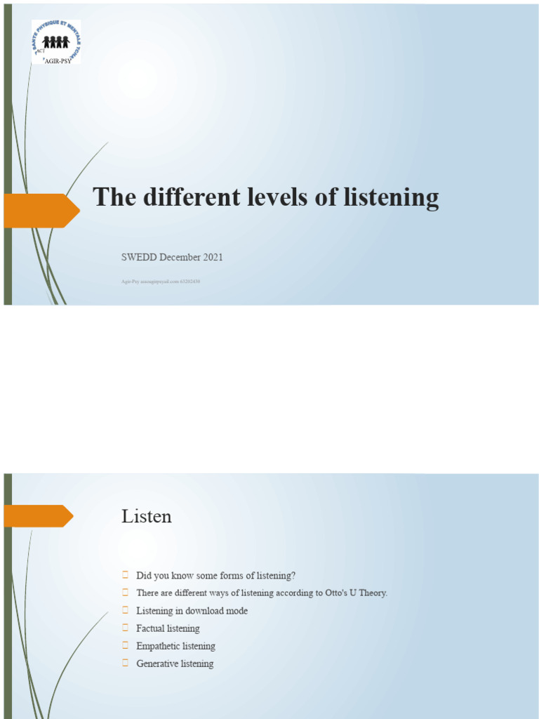 The Different Levels of Listening | PDF