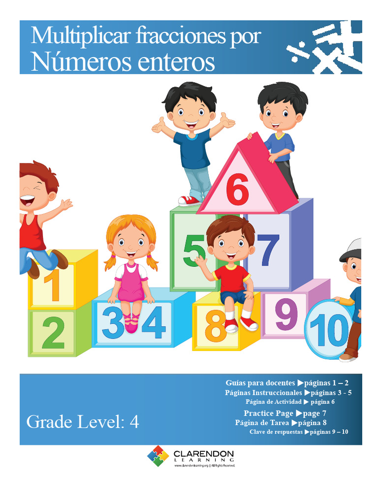 Plan de Lección para Multiplicar Fracciones Por Números Enteros | PDF ...