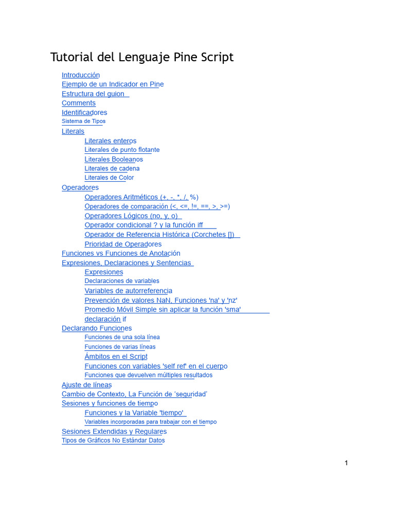 Guía Completa de Pine Script para Trading | PDF | Lenguaje de ...