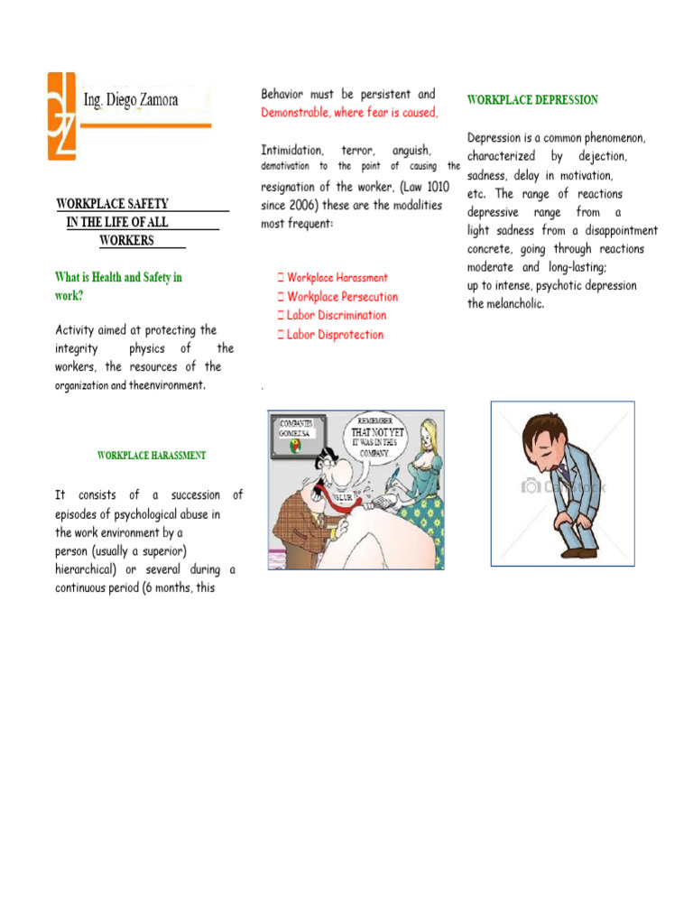 Workplace Harassment Brochure | PDF | Occupational Burnout ...