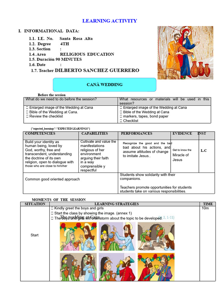 Teaching Jesus' First Miracle: Cana | PDF | Jesus | Religious Belief ...