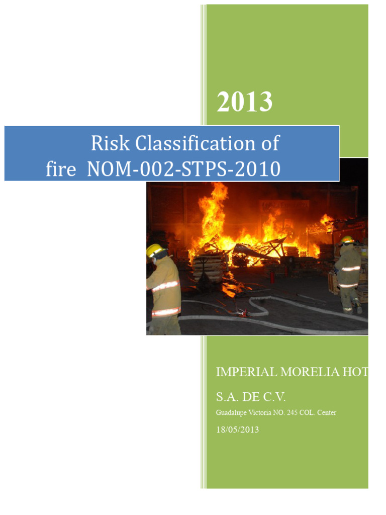Classification of The Fire Risk Degree of Hotel | PDF | Fires ...