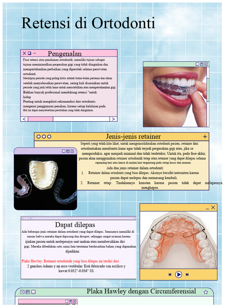 Jenis Retainer Ortodonti untuk Dewasa | PDF