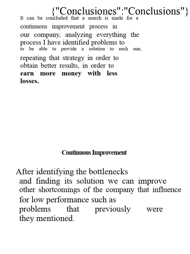 Conclusions and Recommendations The Goal | PDF
