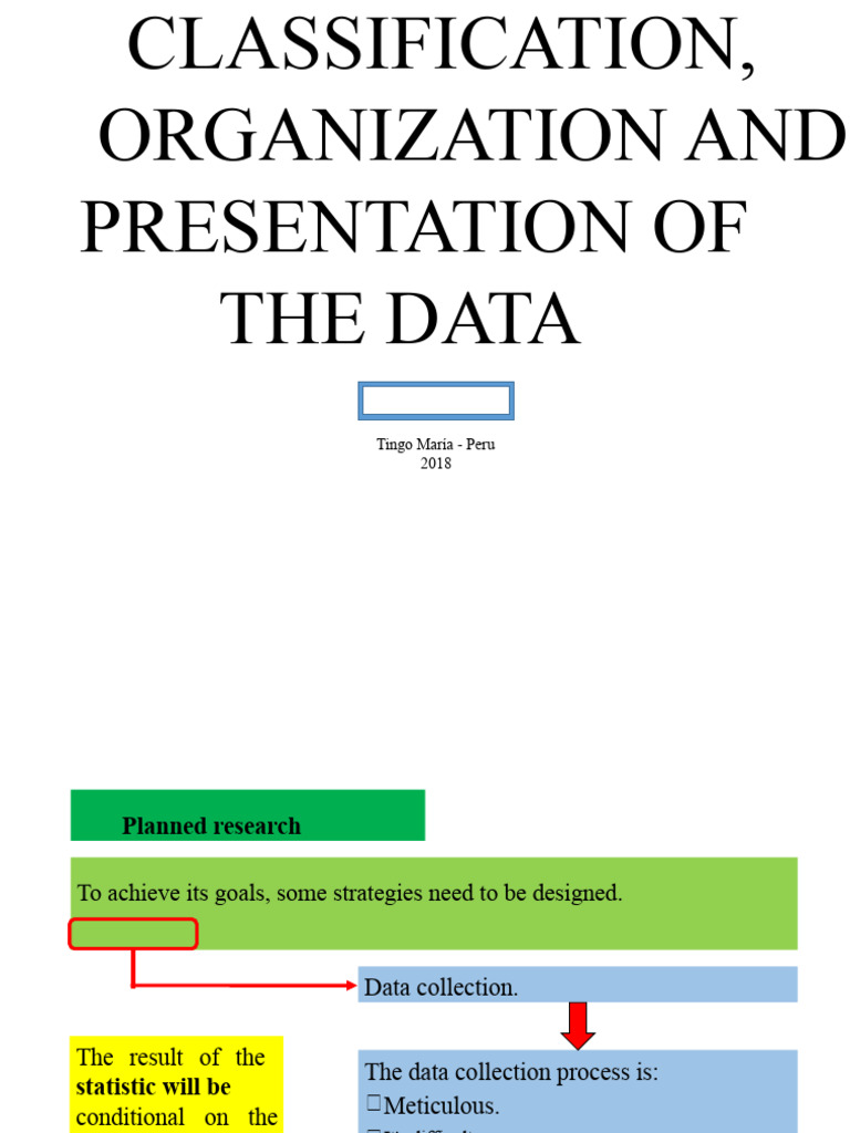 Classification, Organization, and Presentation of Data | PDF | Data ...