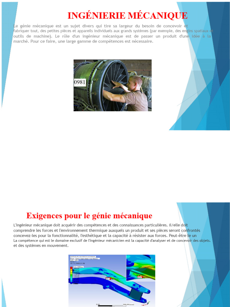 Carrières et compétences en génie mécanique | PDF | Ingénieur | Mécanique