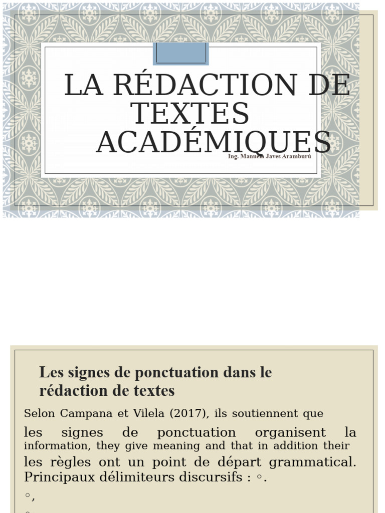 Rédaction académique : ponctuation essentielle | PDF | Phrase | Clause