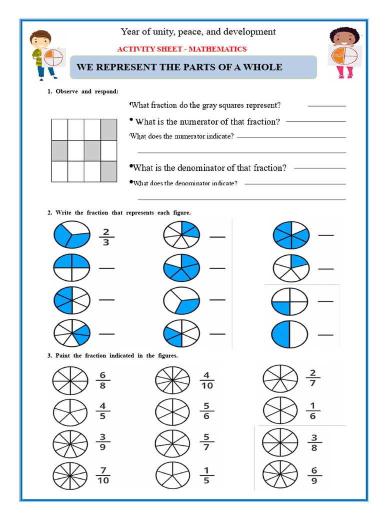 Sheet-Moon-Mat-We Represent The Parts of A Whole | PDF