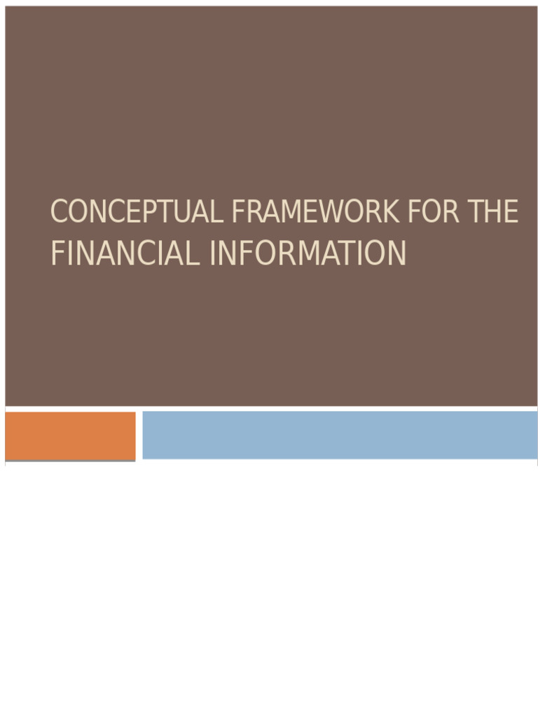 Conceptual Framework for Financial Reporting | PDF | International ...