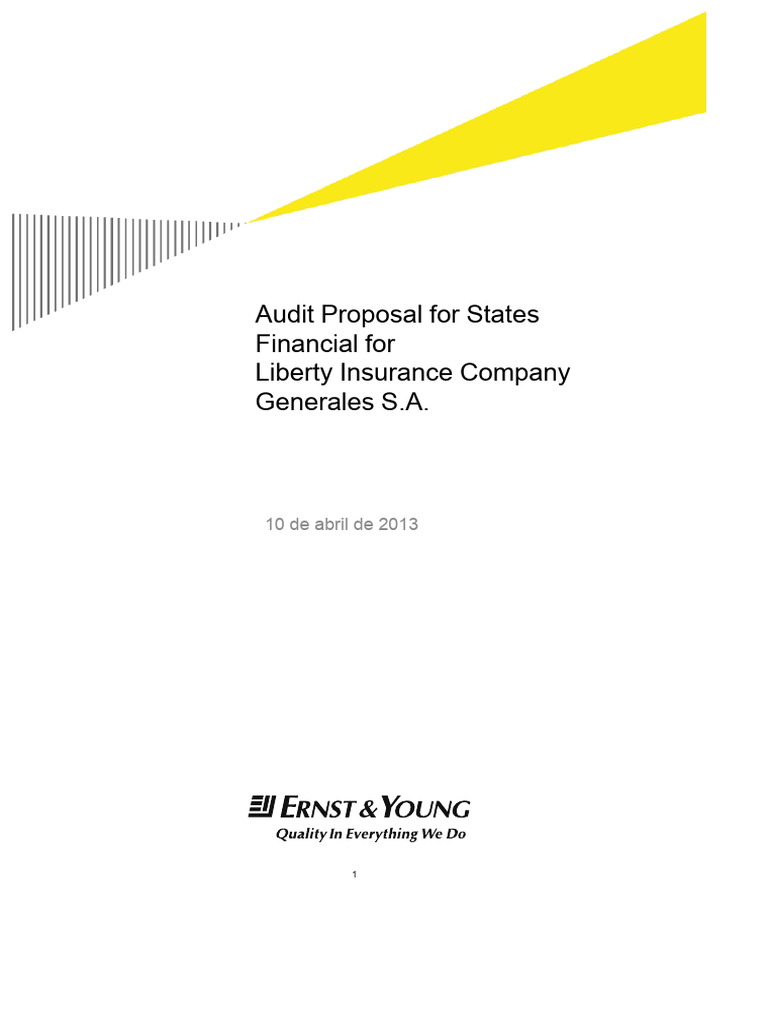 Audit Proposal for Liberty Insurance | PDF | Audit | Risk