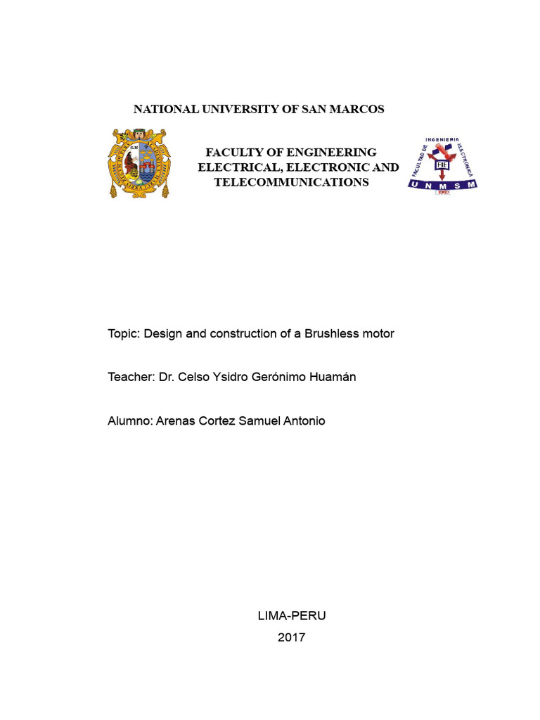 Brushless Motor Design and Construction | PDF | Electric Motor ...