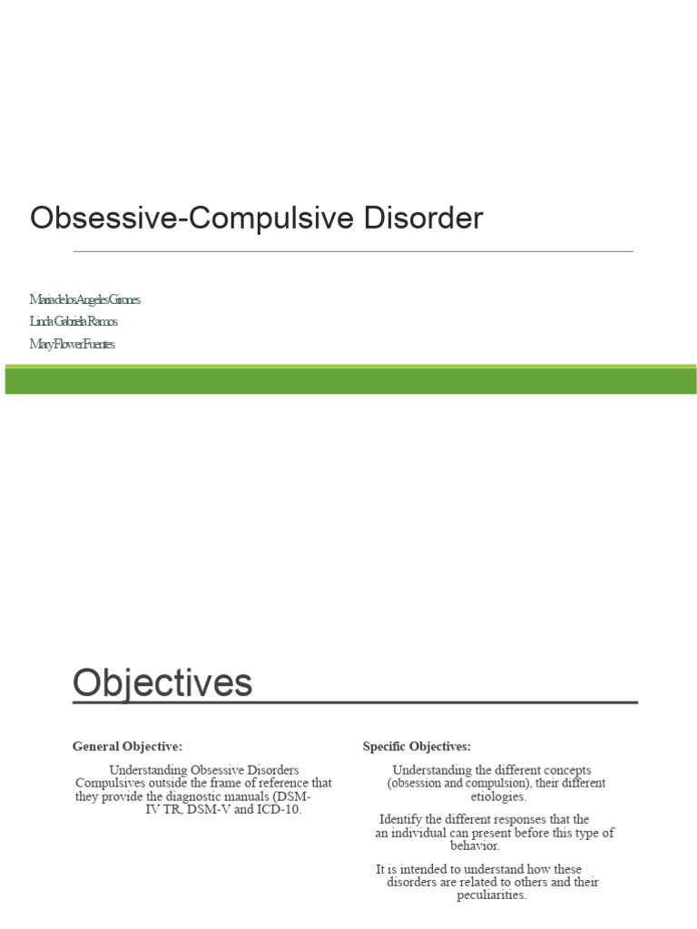 Understanding Obsessive-Compulsive Disorder | PDF | Obsessive ...